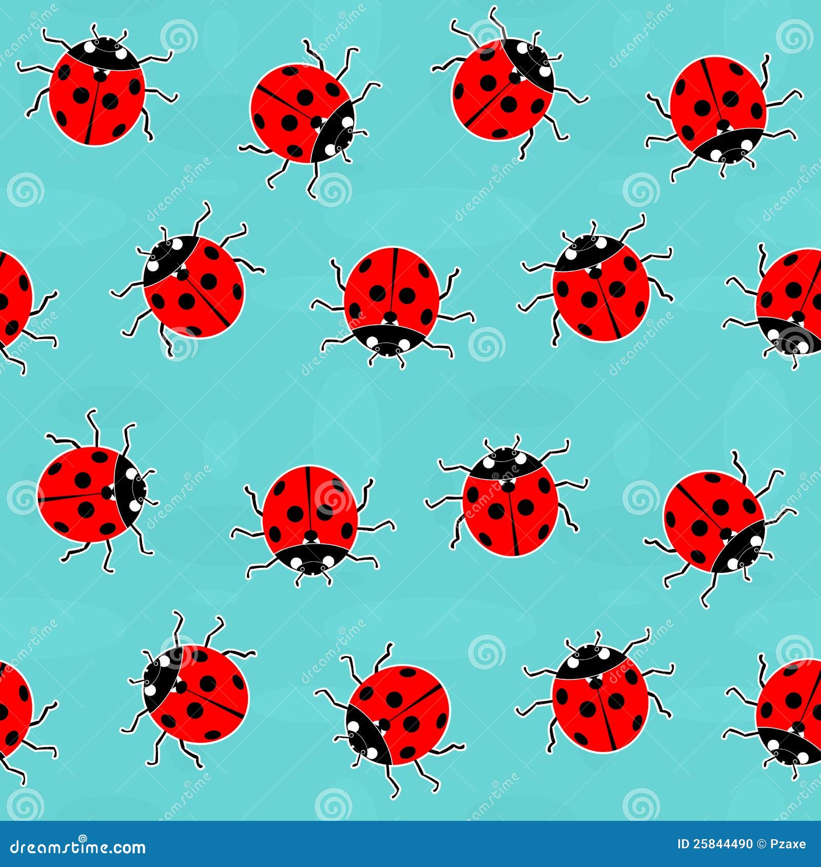 Ladybugs - Modelo Pasado De Moda Del Vector Ilustración del Vector ...