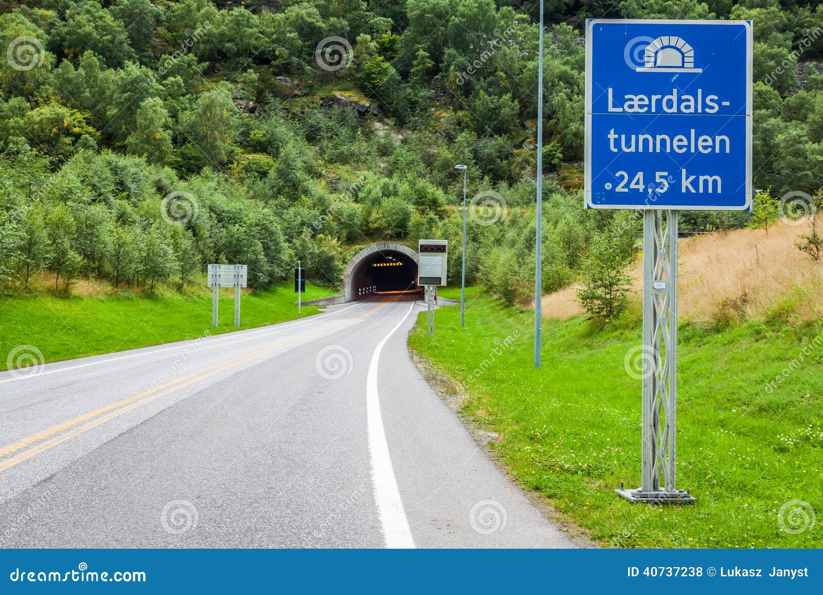 Laerdal Tunnel in Norway - the Longest Road Tunnel in the World Stock ... Laerdal Tunnel in Norway - the Longest Road Tunnel in the World Stock ...