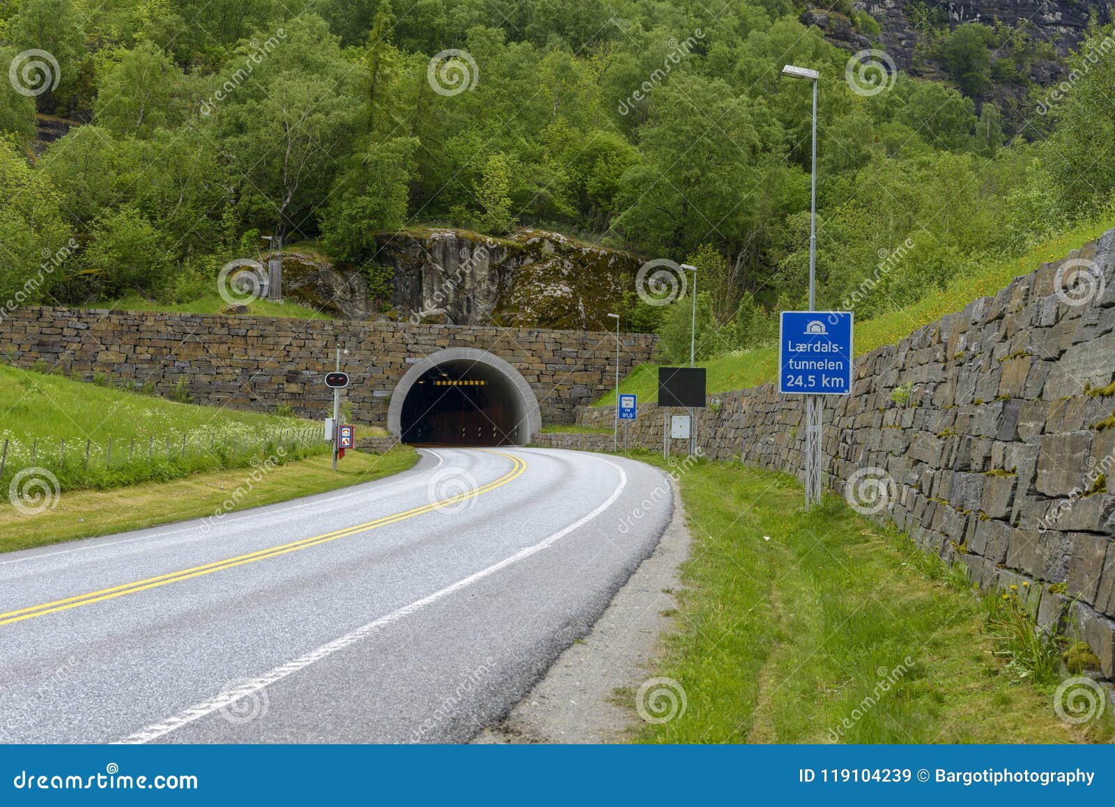 Laerdal Tunnel in Norway - the Longest Road Tunnel in the World Stock ... Laerdal Tunnel in Norway - the Longest Road Tunnel in the World Stock ...