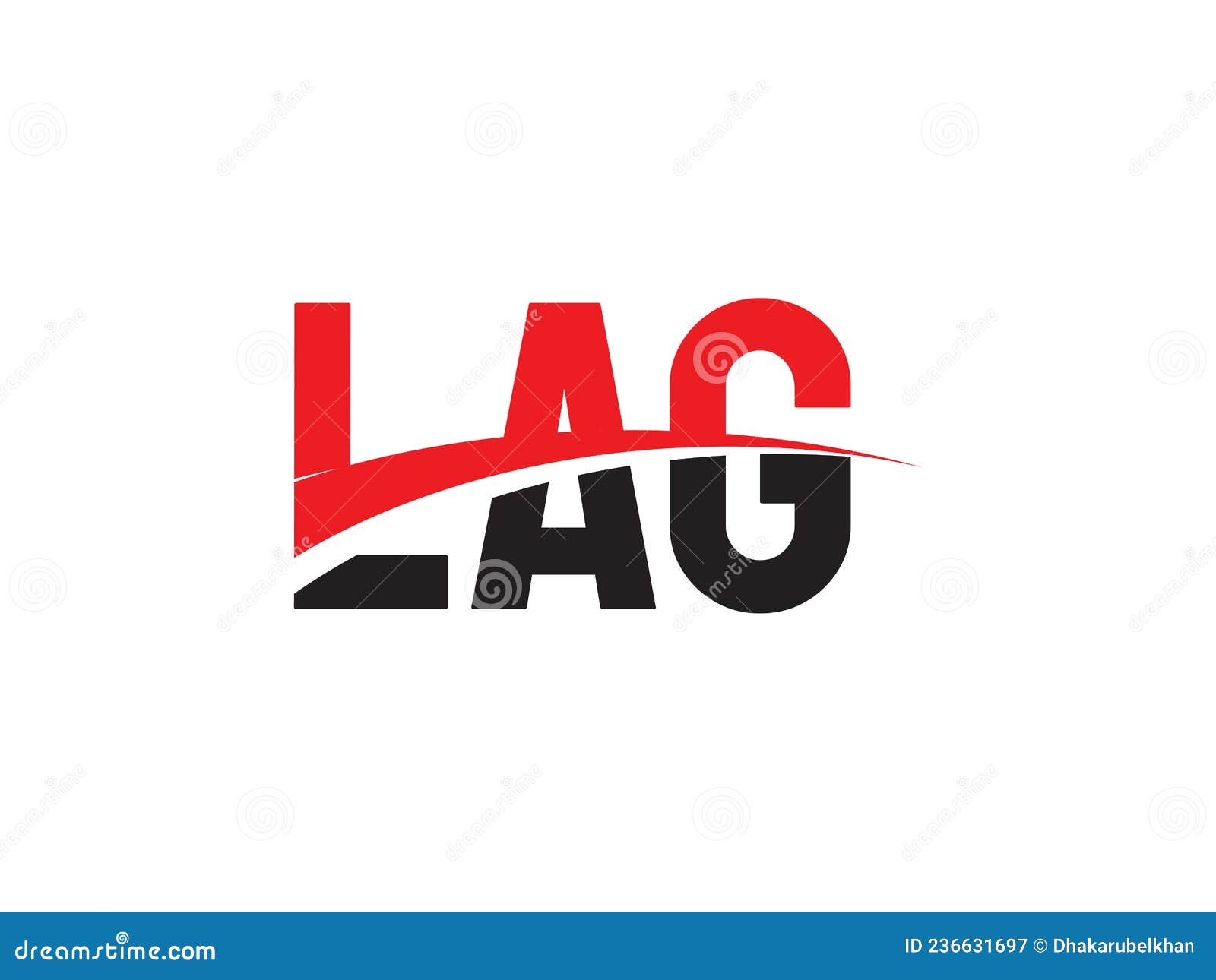 LAG Letter Initial Logo Design Stock Vector - Illustration of graphic ...