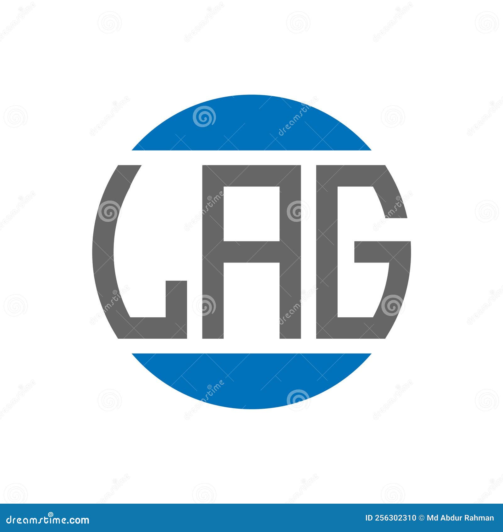 LAG Letter Logo Design on White Background. LAG Creative Initials ...