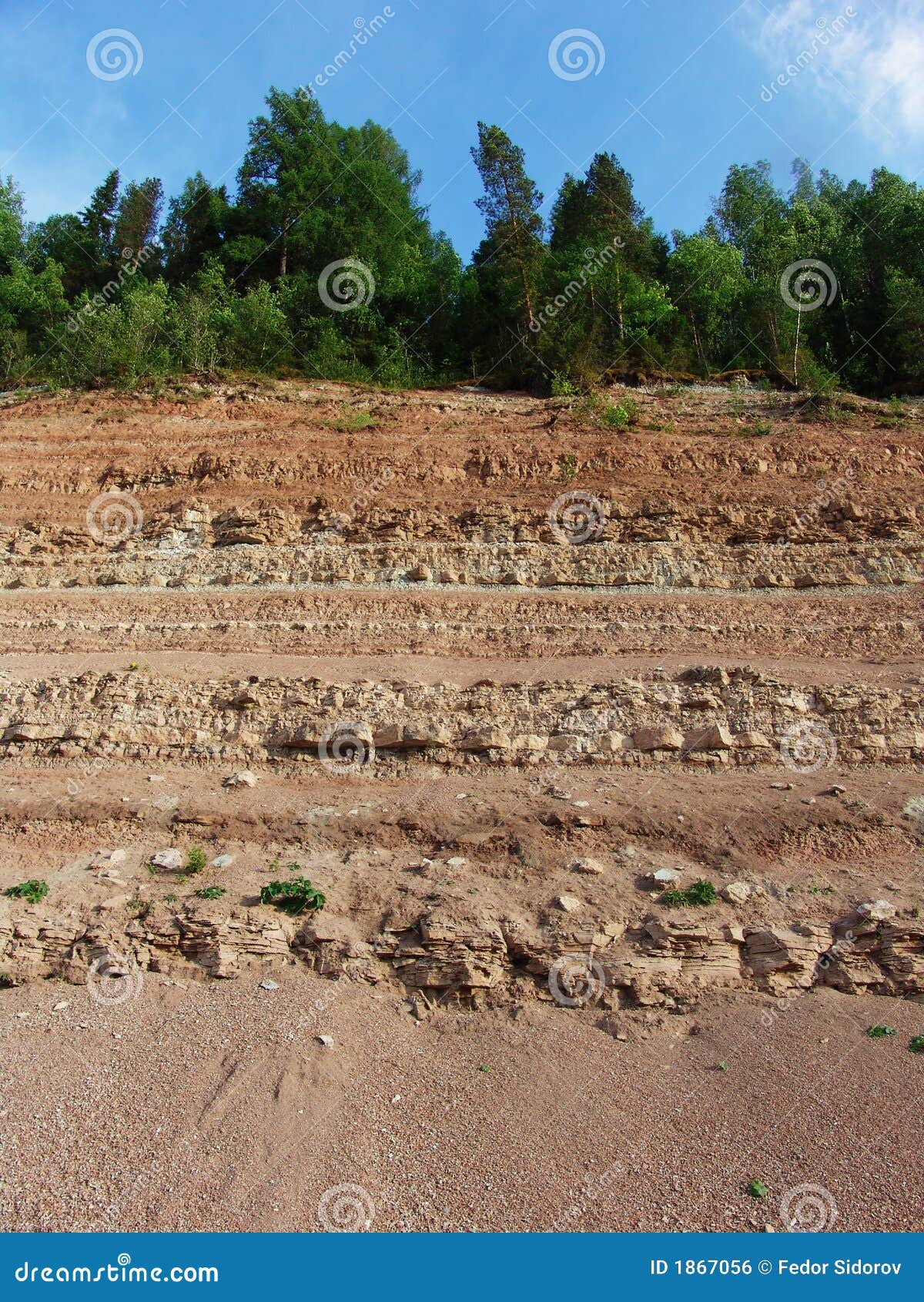 Lagen 3 van de grond stock foto. Image of milieu, groen - 1867056