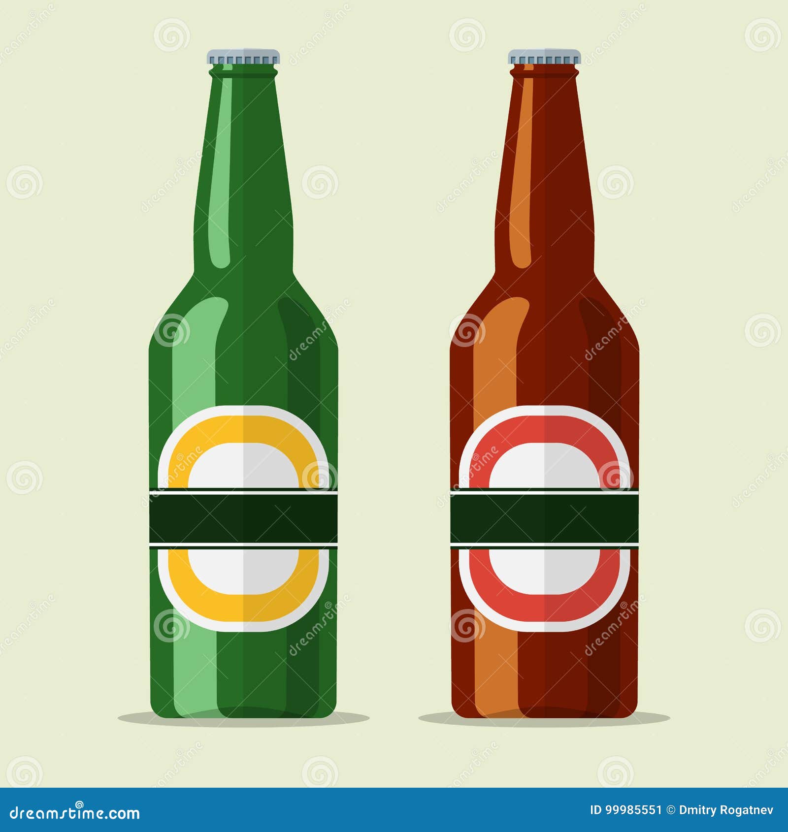 Lager Bottle Beer Icon Cartoon Vector | CartoonDealer.com #99985551