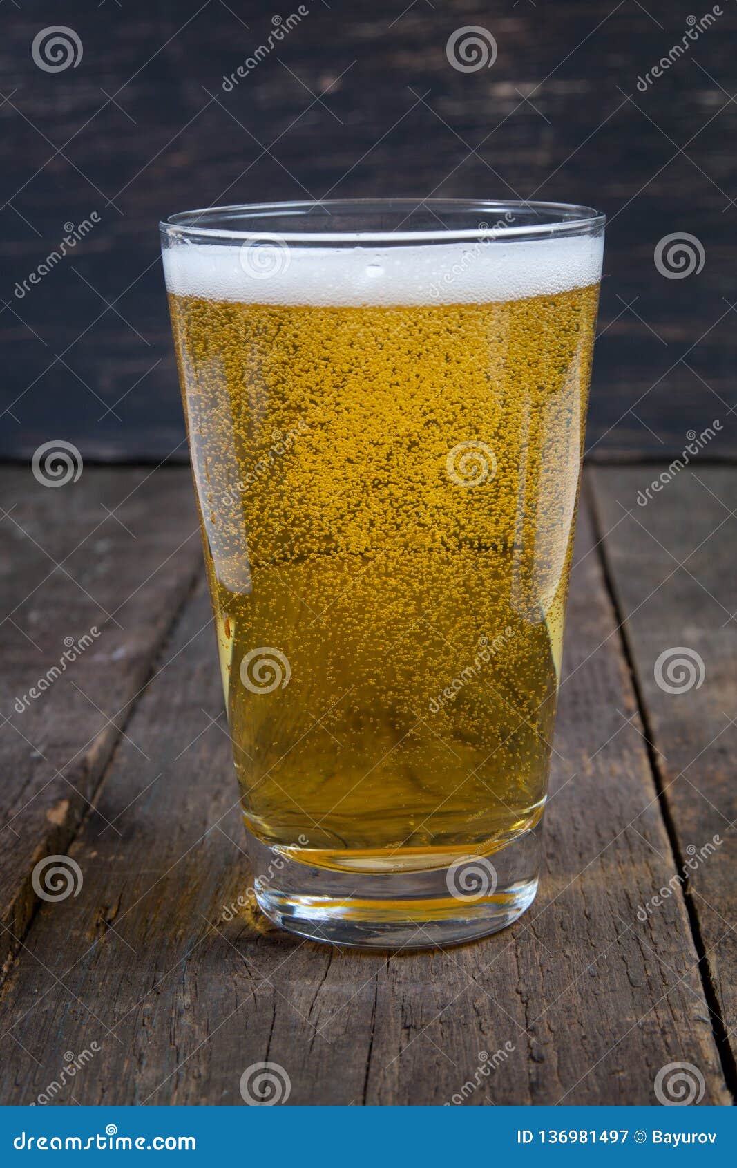 Lager Draft Beer in a Glass Stock Image - Image of clipping, brewed ...