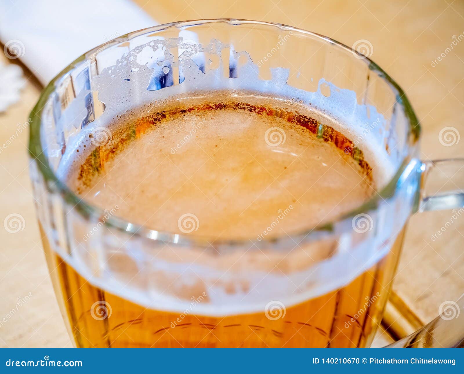 Lager Draught Beer in Glass Stock Photo - Image of draught, lager ...