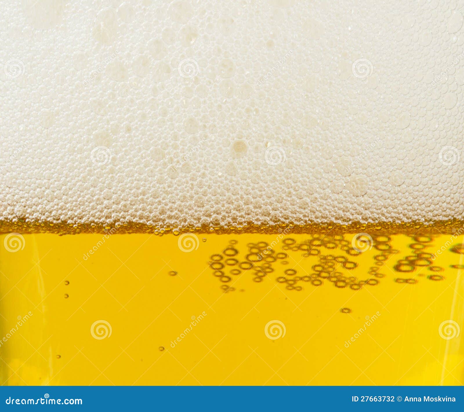 Lager Light Beer Texture With Foam Stock Photo - Image: 27663732