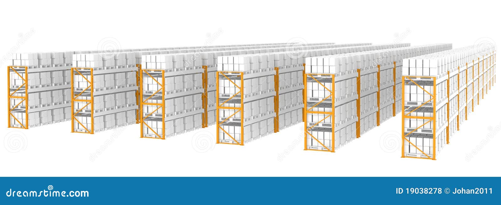 Lager-Regale stock abbildung. Illustration von ablage - 19038278