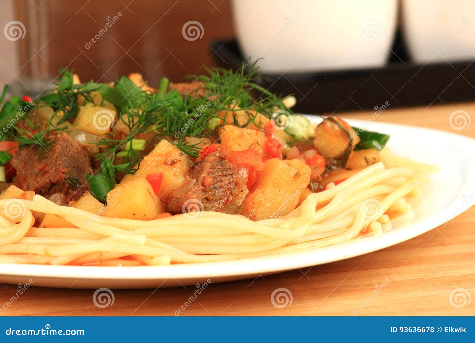 Lagman is a Central Asian National Dish Stock Photo - Image of noodles ...