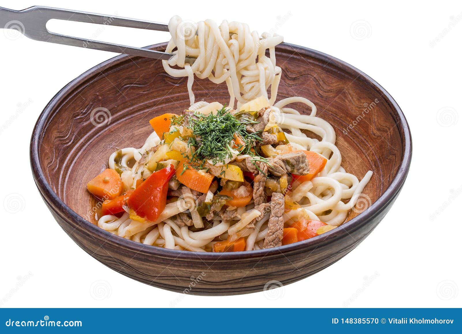 Lagman. Traditional Uzbek Soup Stock Photo - Image of food, beef: 148385570