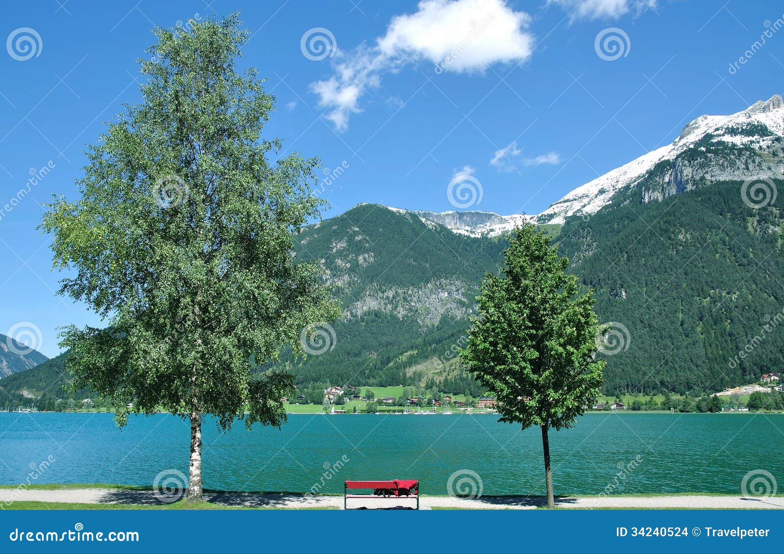 Lago Achensee, El Tirol, Austria Foto de archivo - Imagen de recorrido ...