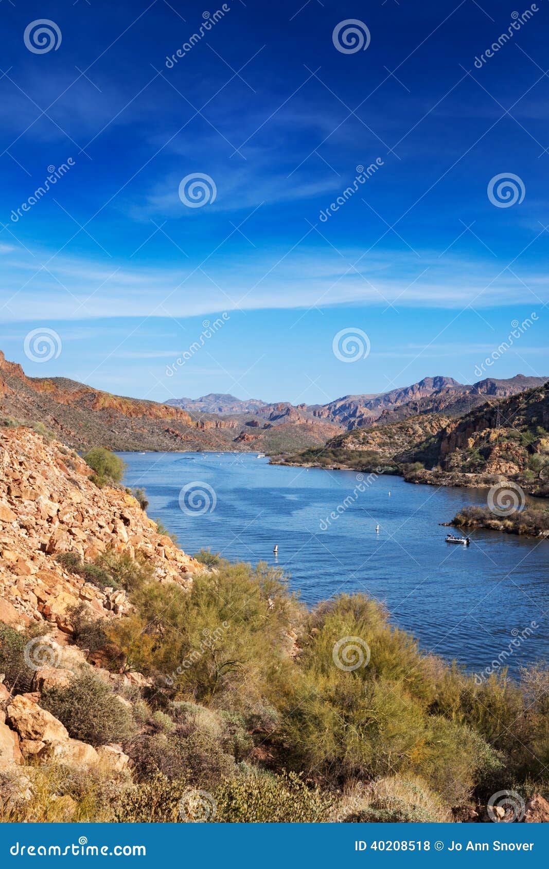 Lago Arizona canyon foto de archivo. Imagen de exterior - 40208518