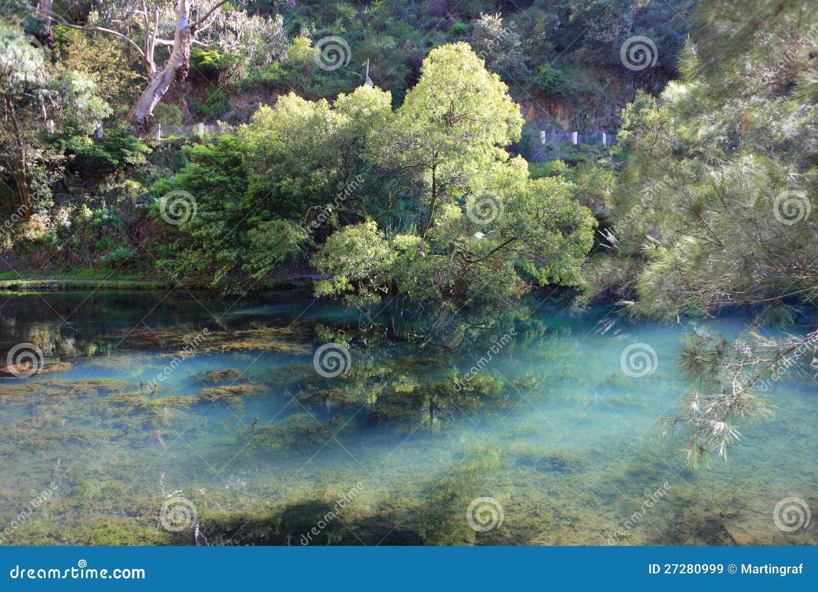 Lago Azul Claro En Las Cuevas De Jenolan Imagen de archivo - Imagen de ...