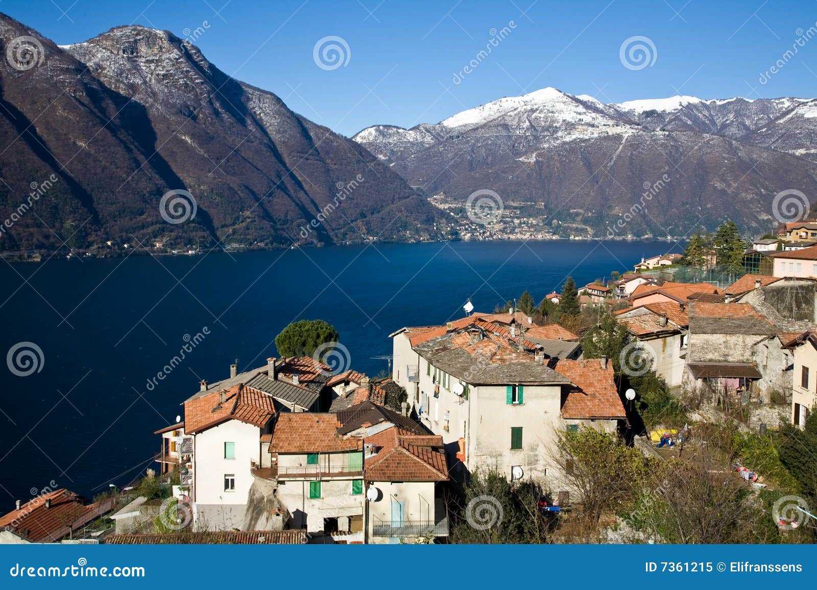 Lago Como immagine stock. Immagine di inverno, acqua, como - 7361215
