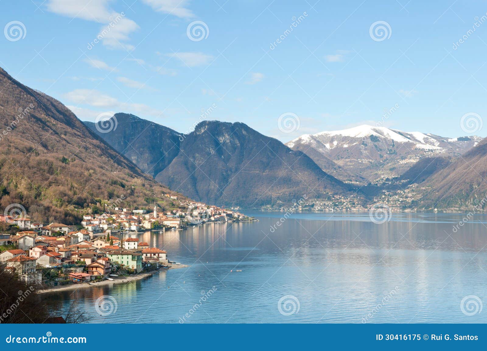 Lago Di Como (Lake Como) Menaggio High Definition Panorama Royalty-Free ...