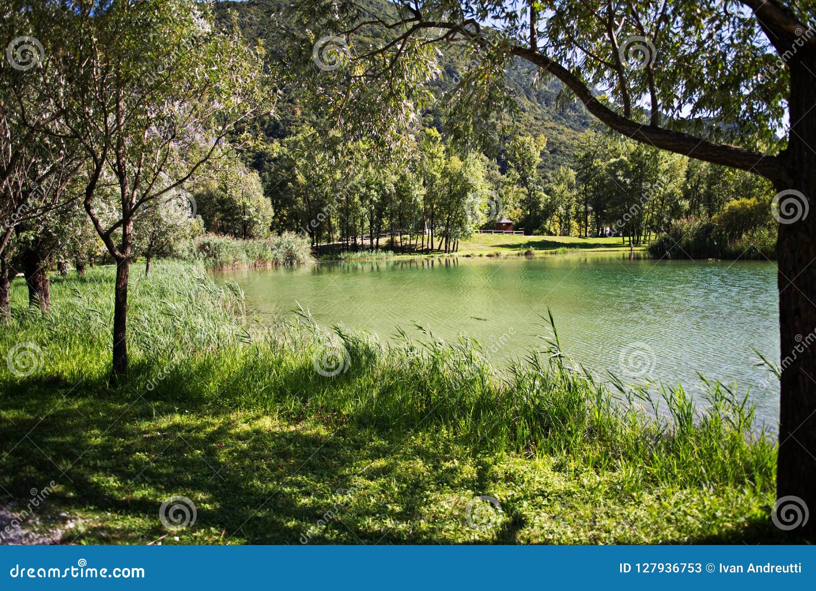 Lago de Cavazzo, Italia imagen de archivo. Imagen de paisaje - 127936753