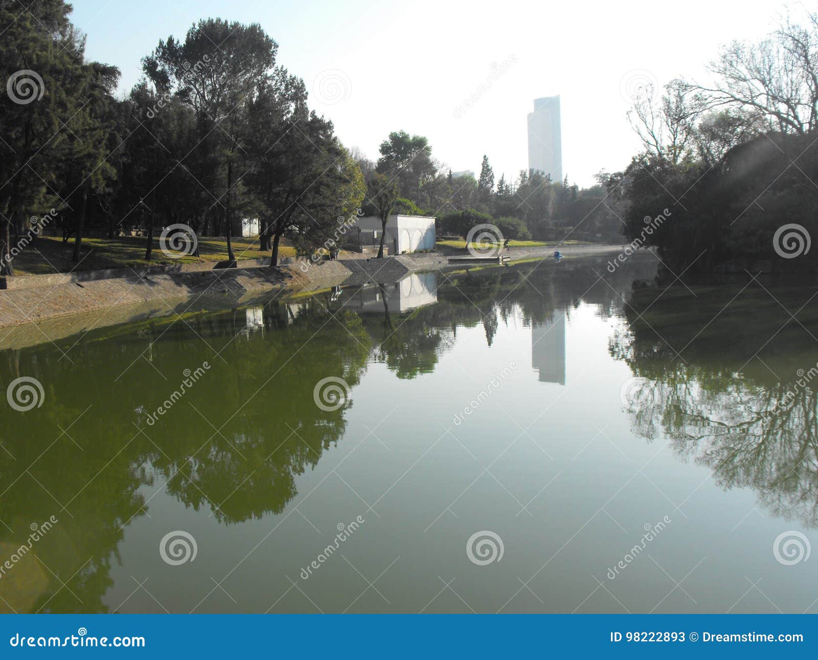 Lago de chapultepec stock image. Image of chapultepec - 98222893