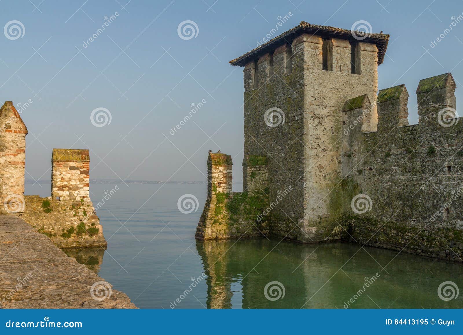 Lago de garde fort stock image. Image of towers, port - 84413195
