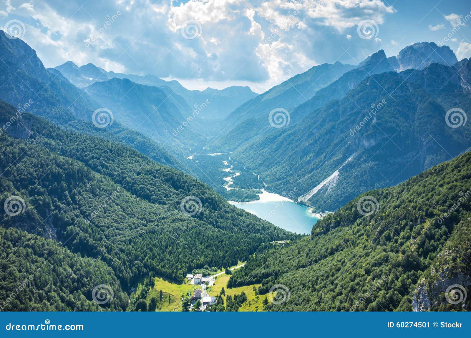 Lago del Predil stock image. Image of predil, panoramic - 60274501