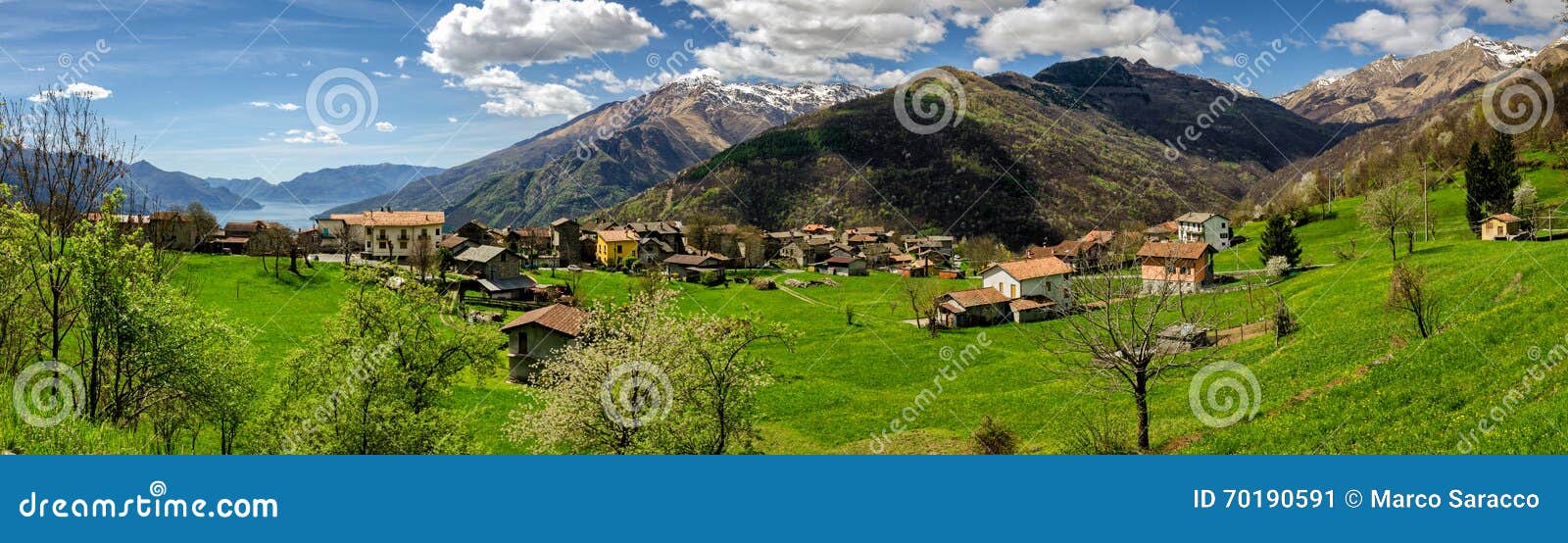 Lago Di Como (Lake Como) High Definition Panorama Stock Image - Image ...