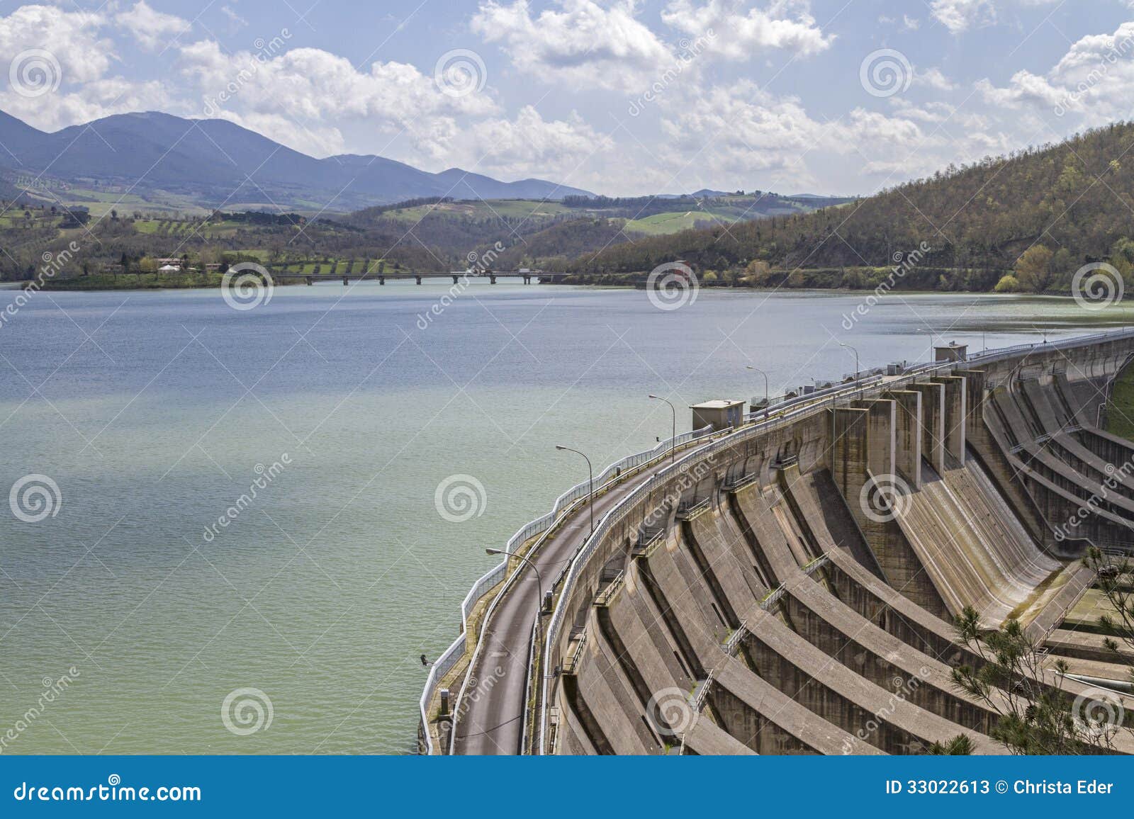 Lago di Corbara stock image. Image of power, storage - 33022613