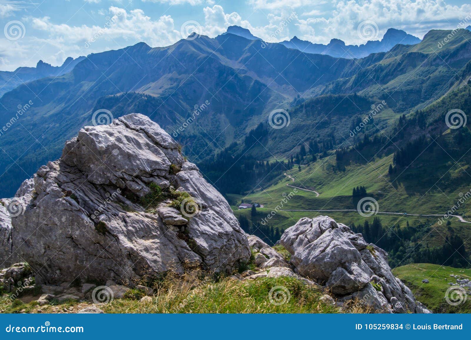 Lago Do Charamillon, Chamonix, Saboia Haute Foto de Stock - Imagem de ...