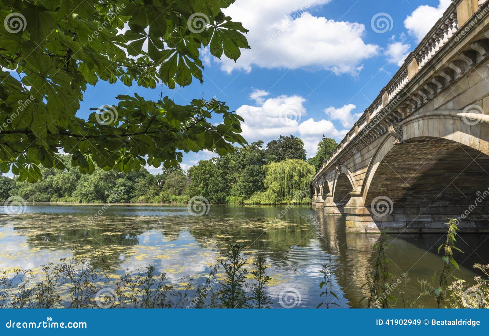 Lago E Serpentine Bridge Tortuosi in Hyde Park Immagine Stock ...