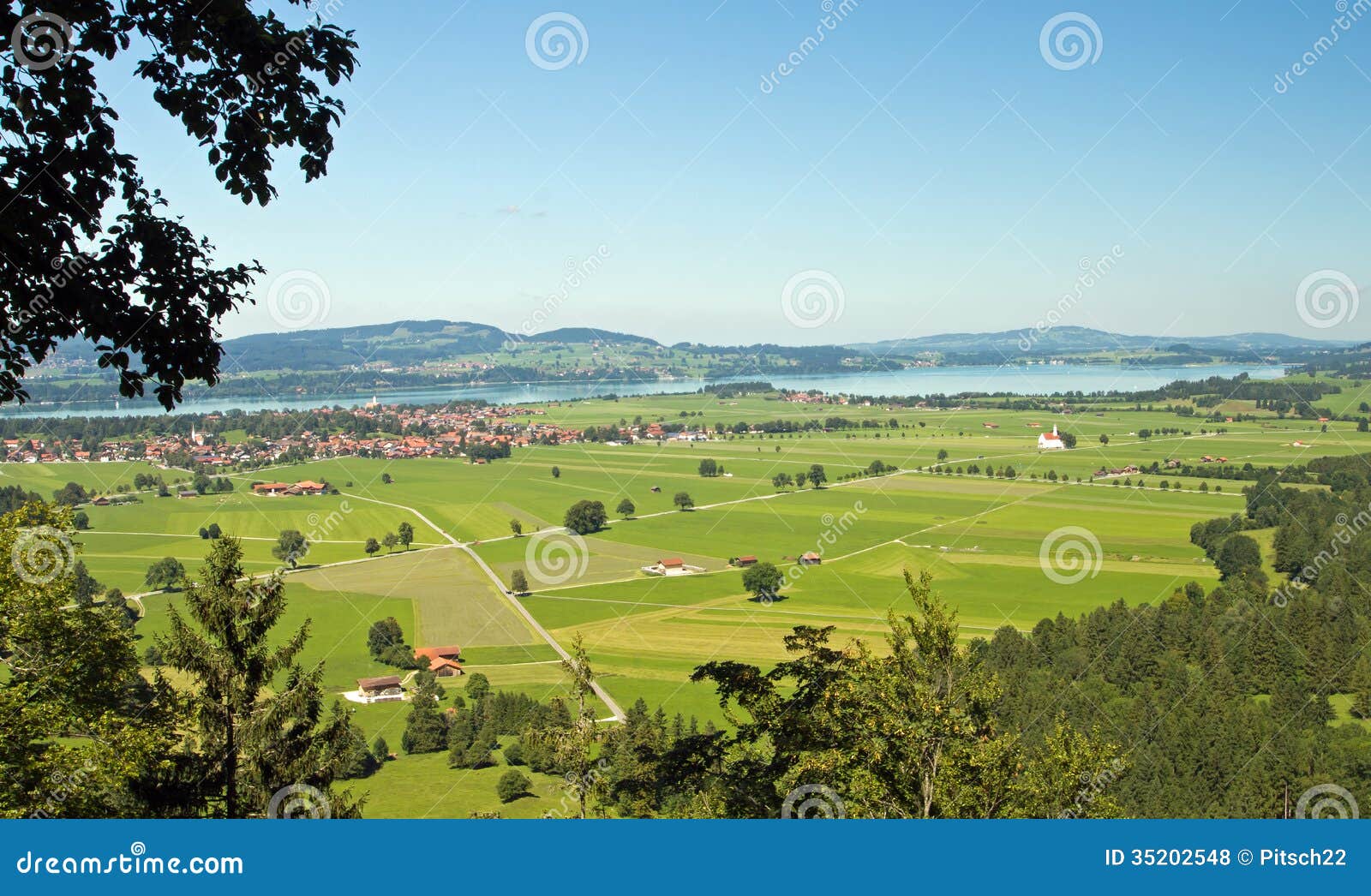 Lago Forggensee foto de stock. Imagem de europa, destaque - 35202548