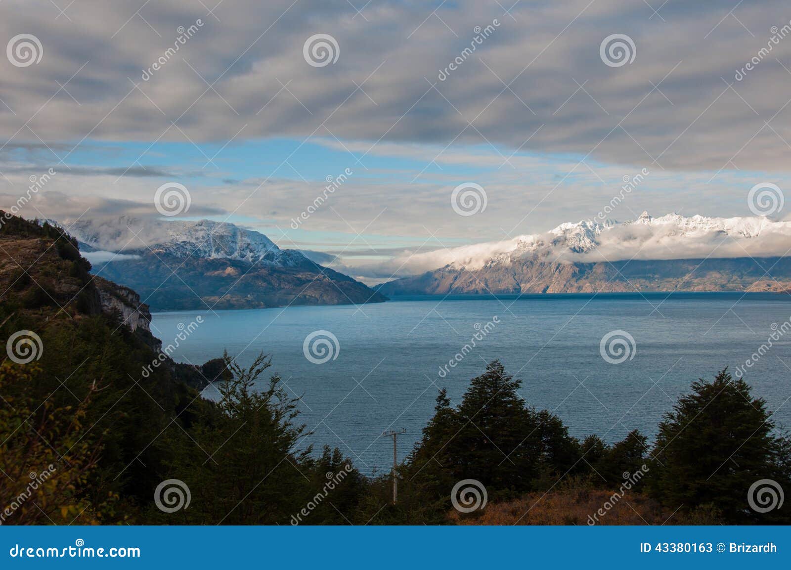 Lago General Carrera, Carretera Austral, HIghway 7, Chile Royalty-Free ...