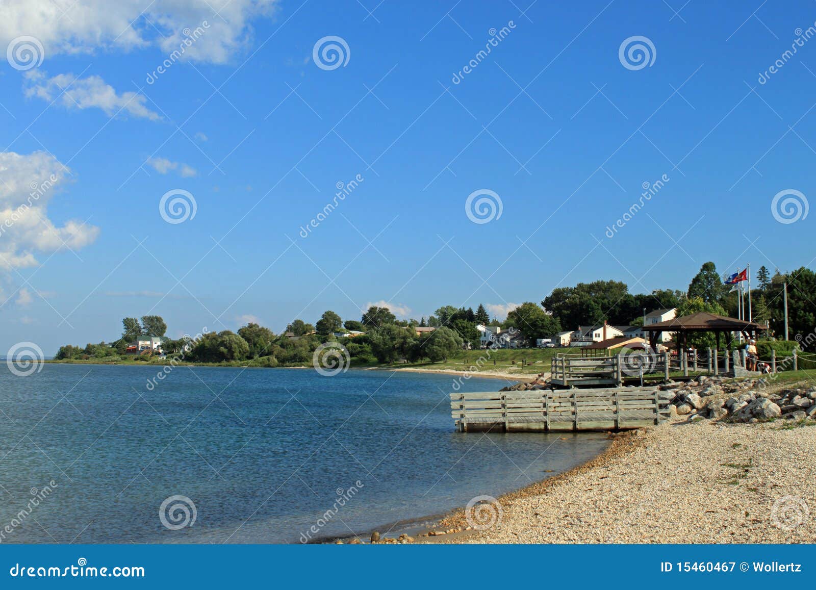 Lago Huron, Great Lakes imagen de archivo. Imagen de limpio - 15460467