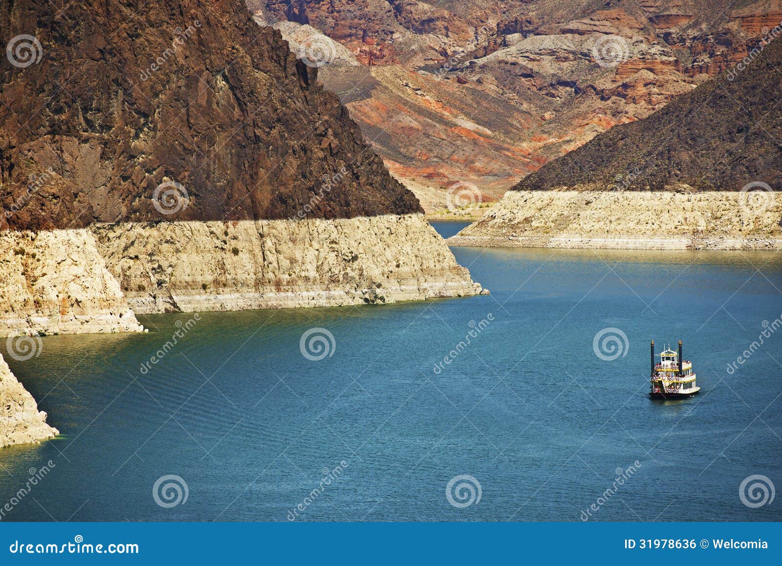 Lago Mead Nevada foto de stock. Imagem de lago, garganta - 31978636
