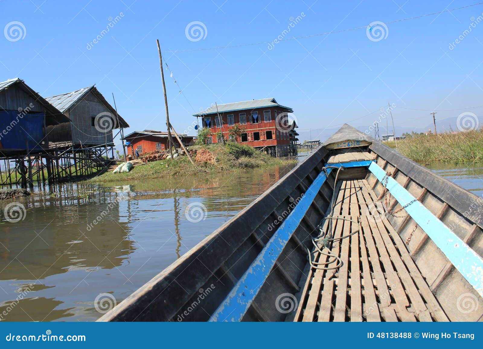 Lago myanmar Inle foto de stock editorial. Imagem de rural - 48138488