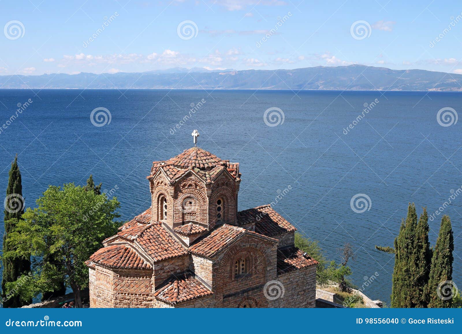 Lago Ohrid De La Iglesia De Jovan Kaneo Foto de archivo - Imagen de ...