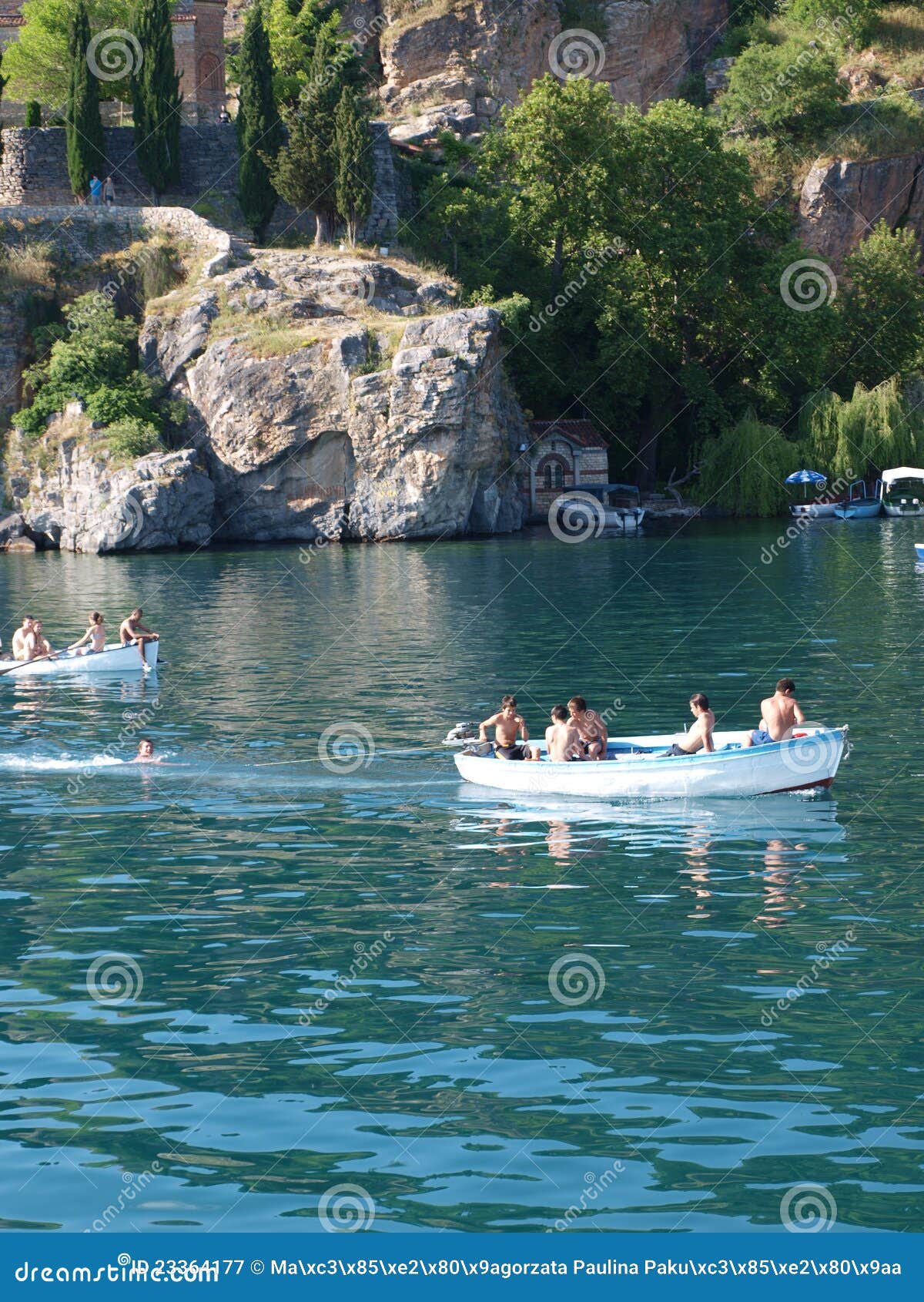 Lago Ohrid, Macedonia fotografía editorial. Imagen de escena - 23364177