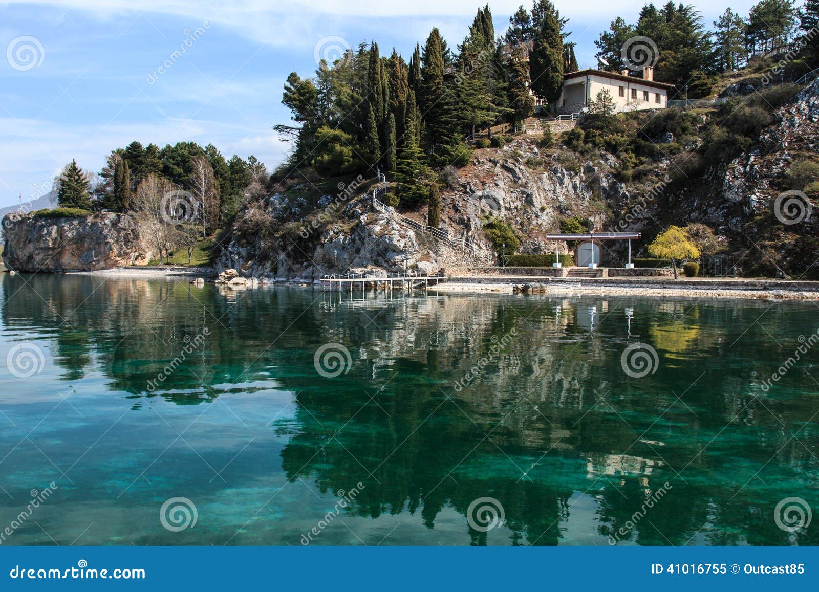 Lago ohrid, Macedonia immagine stock. Immagine di europa - 41016755