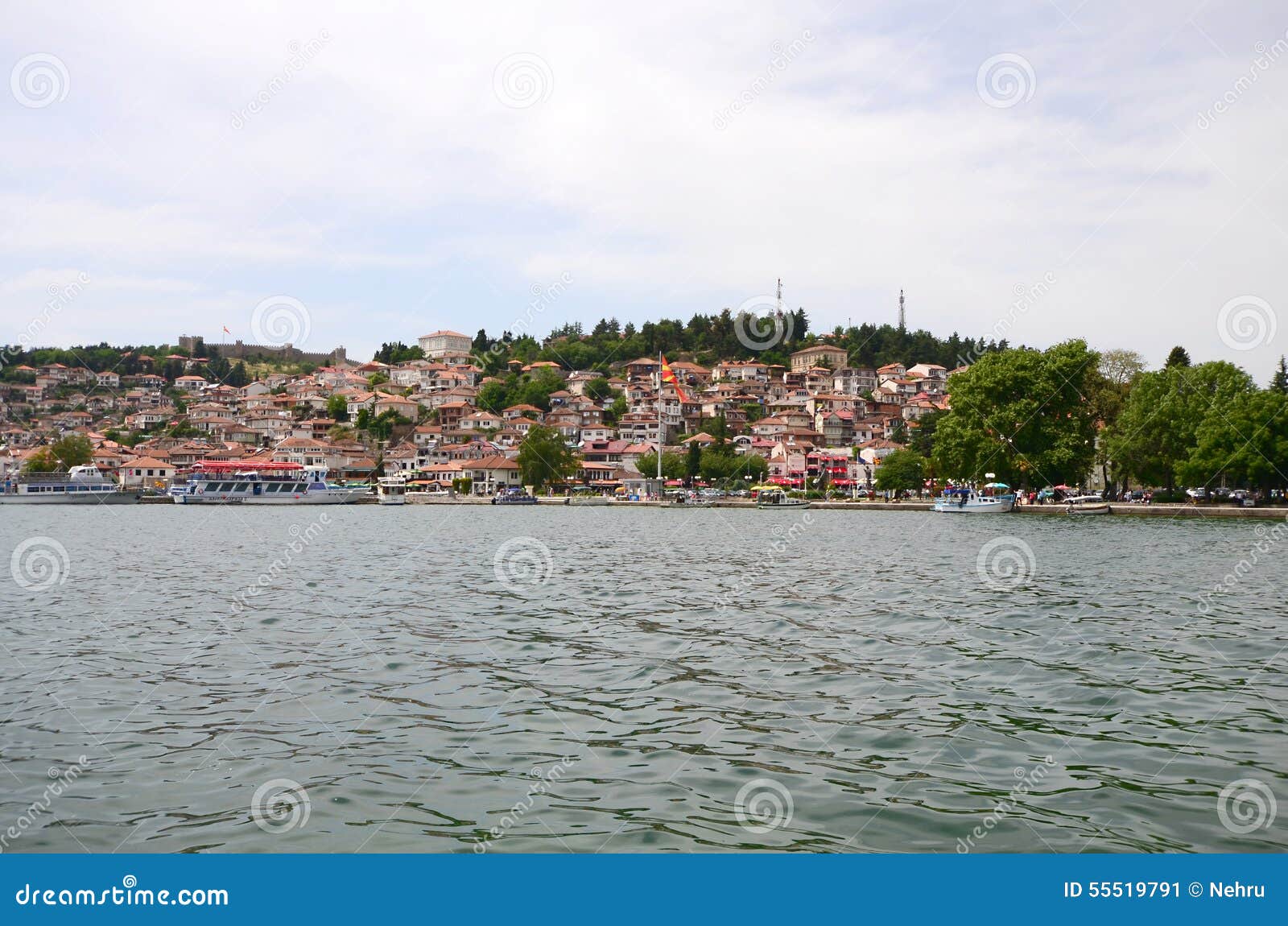 Lago Ohrid, Macedonia fotografia editoriale. Immagine di pacifico ...