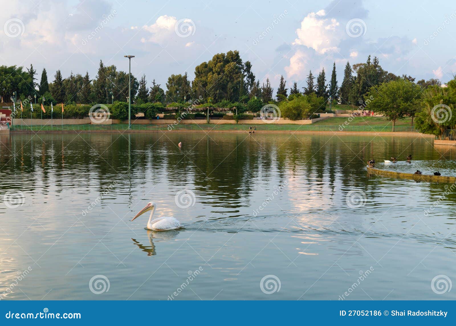 Lago park de Raanana foto de stock. Imagem de alaranjado - 27052186