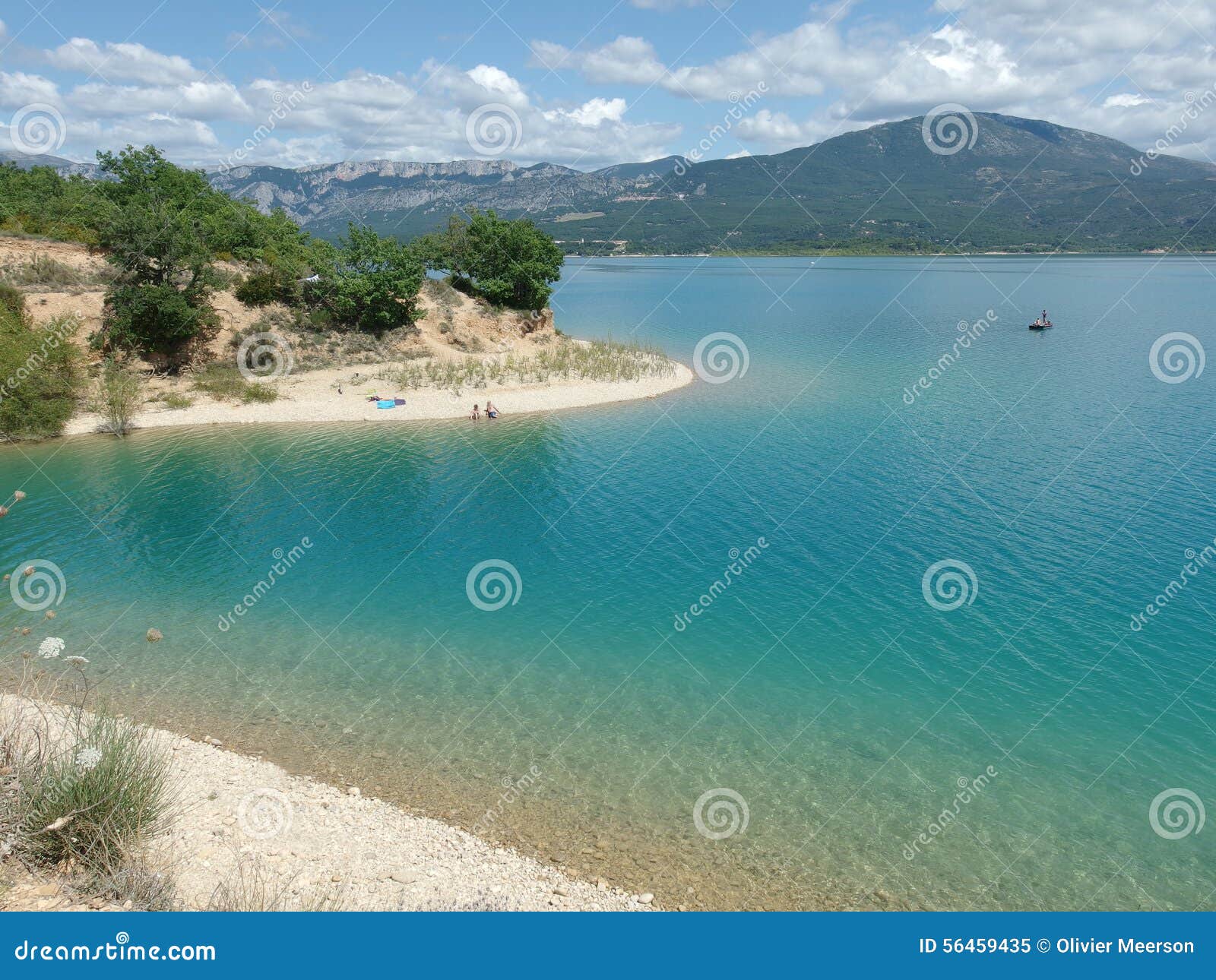 Lago Sainte Croix Du Verdon, Provenza Immagine Stock - Immagine di ...