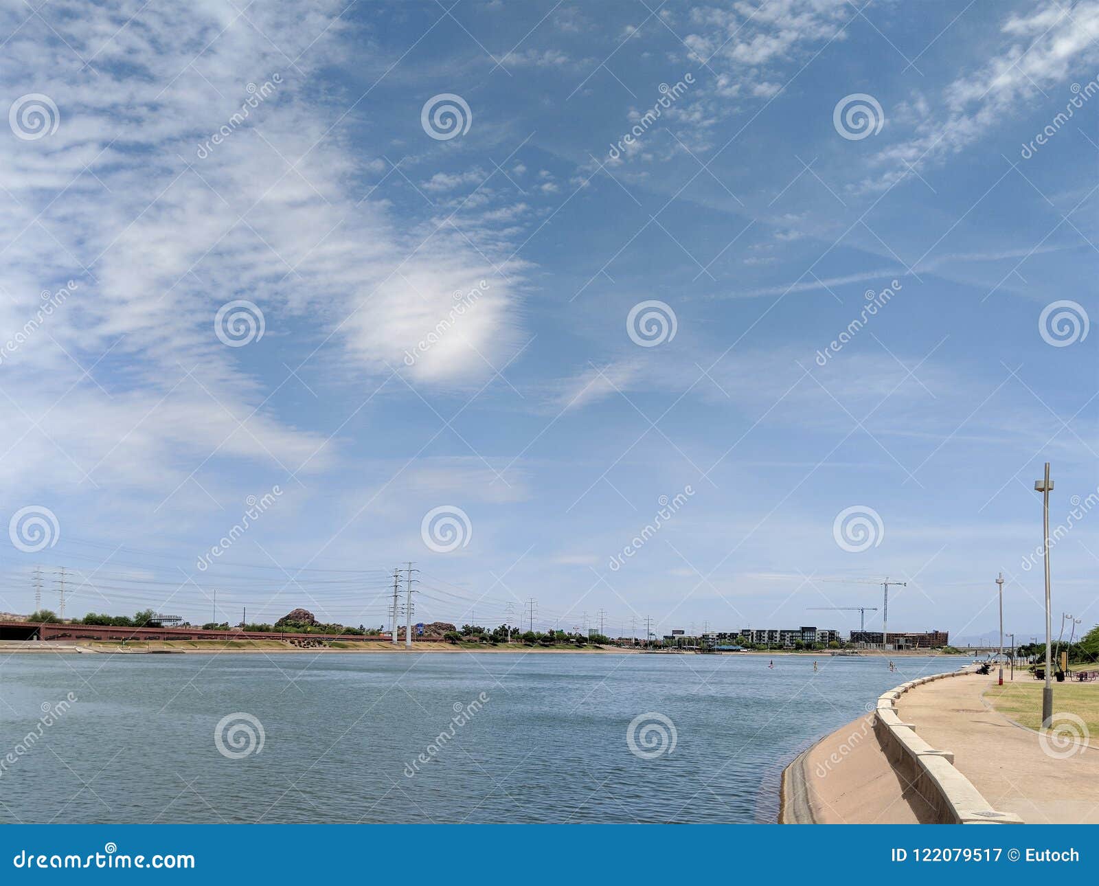 Lago Salt River, Tempe, AZ; Copie El Espacio Imagen de archivo - Imagen ...