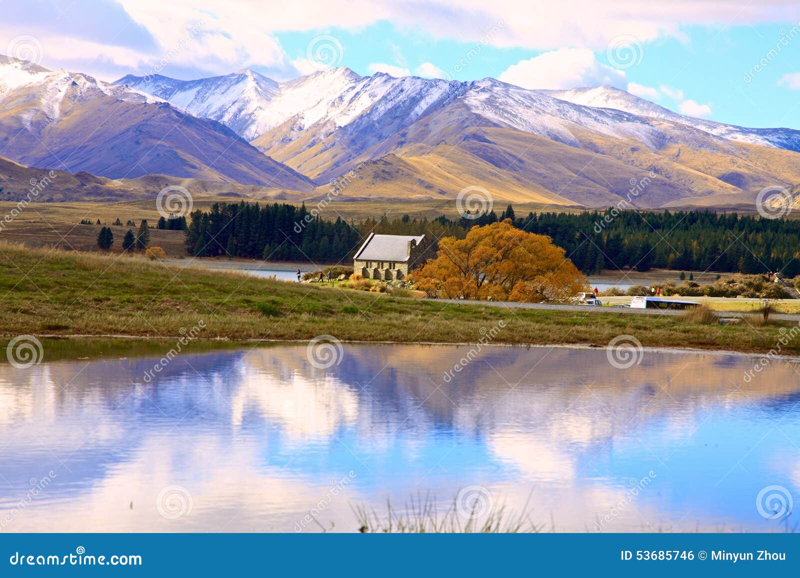 Lago Tekapo, Isola Del Sud Nuova Zelanda Fotografia Stock - Immagine di ...