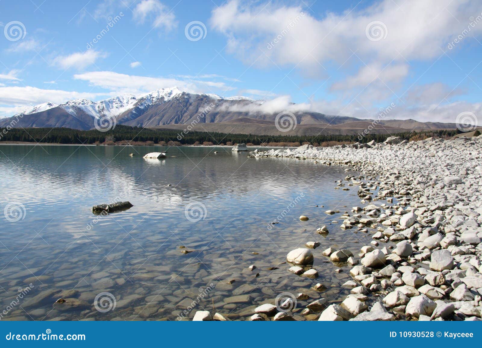 Lago Tekapo Nueva Zelandia foto de archivo. Imagen de colina - 10930528
