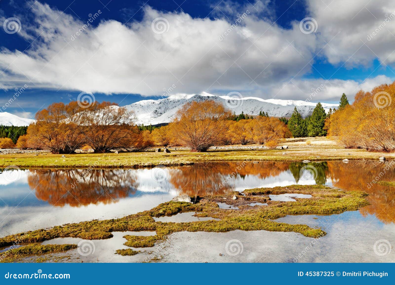 Lago Tekapo, Nuova Zelanda immagine stock. Immagine di cielo - 45387325