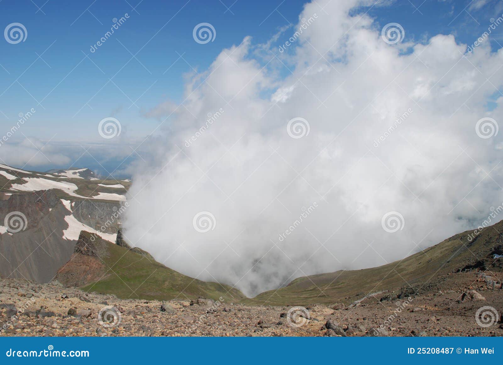 Lago Tianchi (Changbai) immagine stock. Immagine di sfondo - 25208487