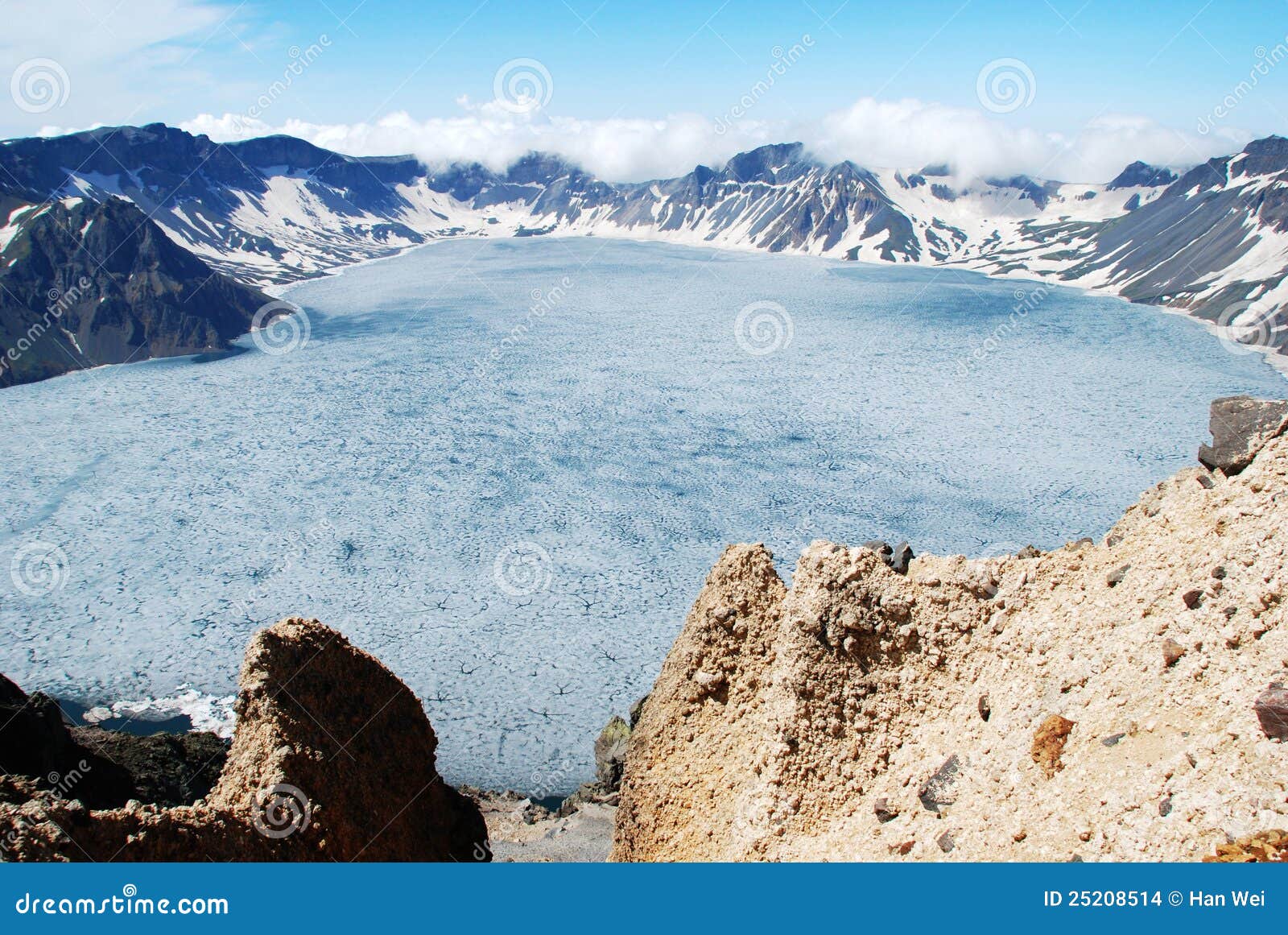 Lago Tianchi (Changbai) fotografia stock. Immagine di ampio - 25208514