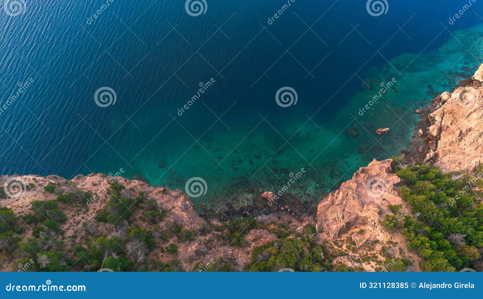 Aerial View Over the Coast of Lake Traful, Neuquen, Patagonia Argentina ...