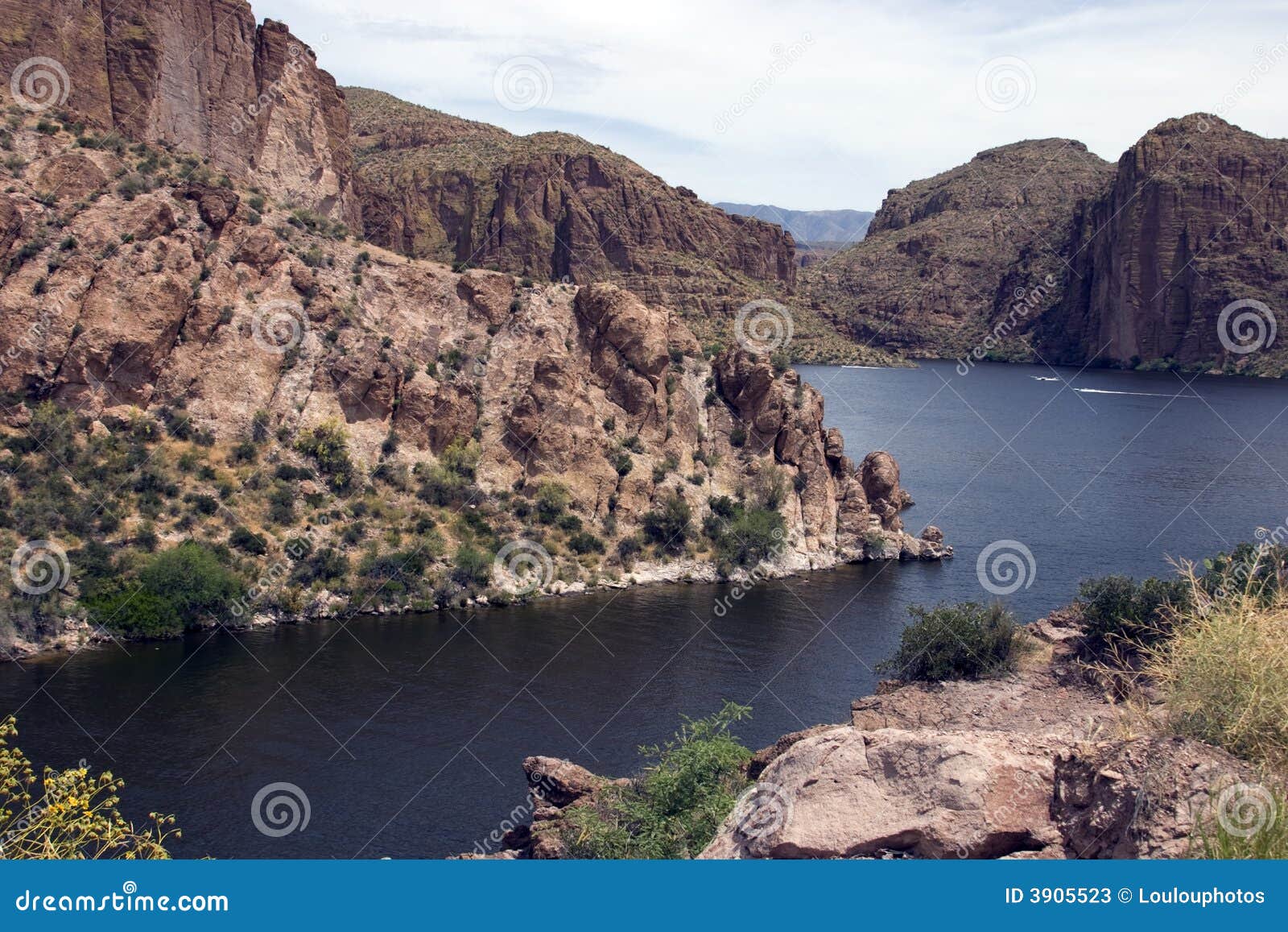 Lago Trail Del Apache, Arizona, S.U.a. Immagine Stock - Immagine di ...