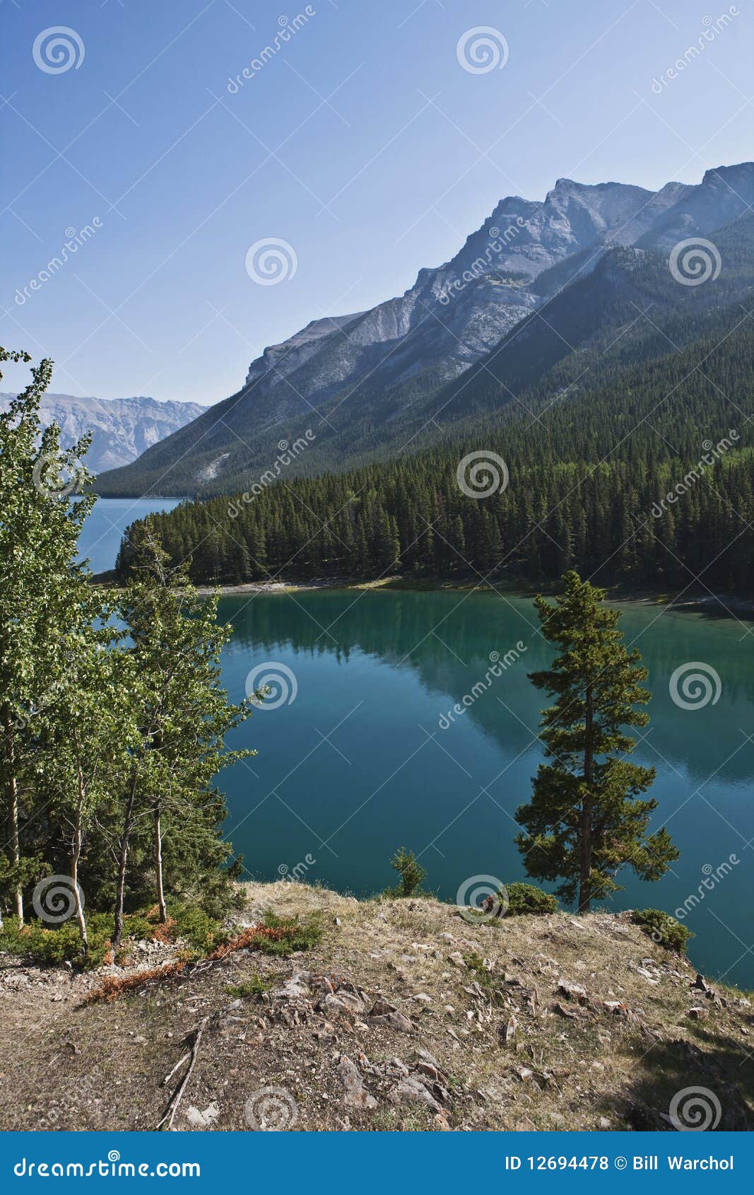 Lago two Jack foto de stock. Imagem de panorama, cristal - 12694478