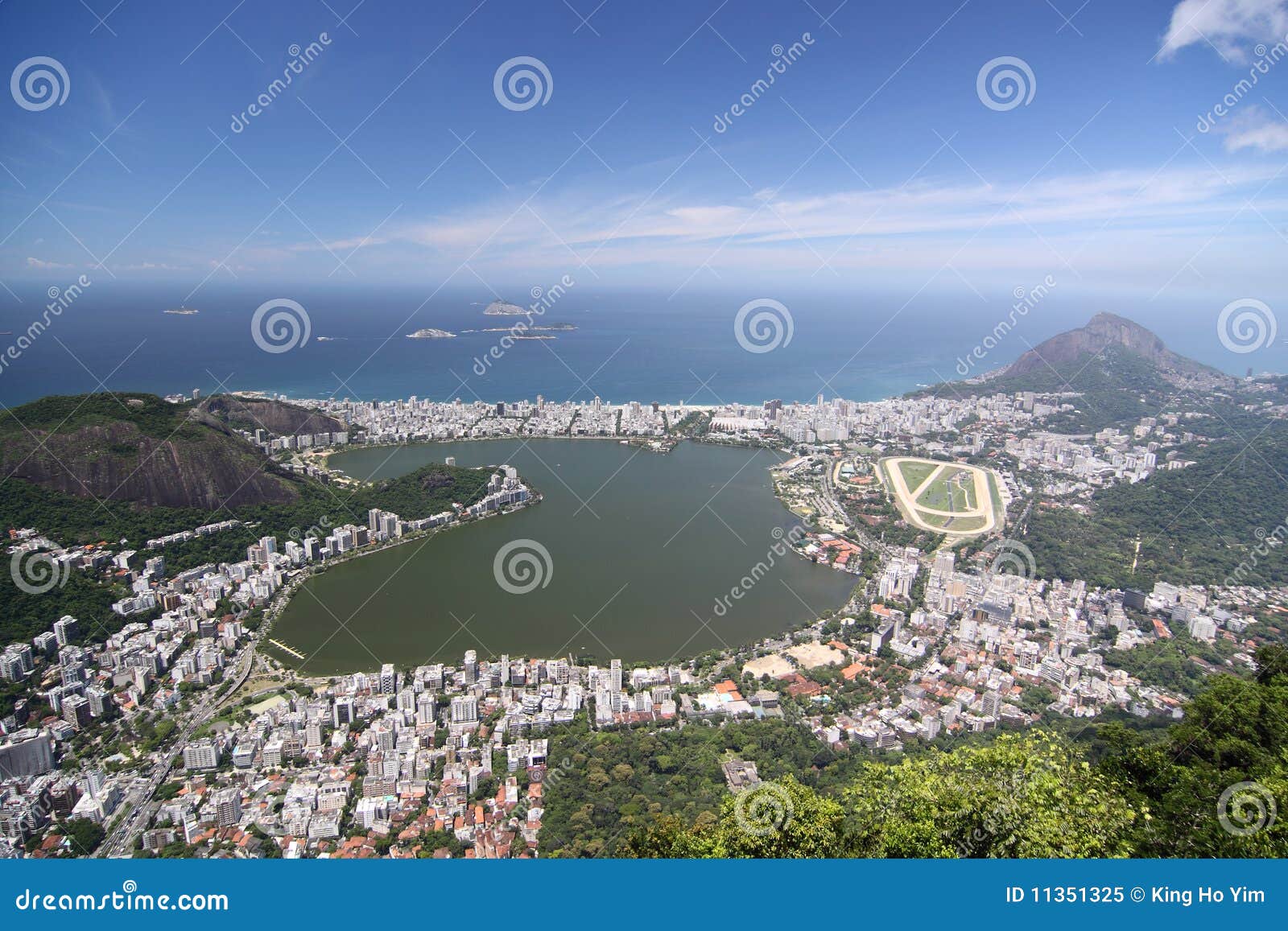 Lagoa Rodrigo De Freitas in Rio De Janeiro Stock Image - Image of ...