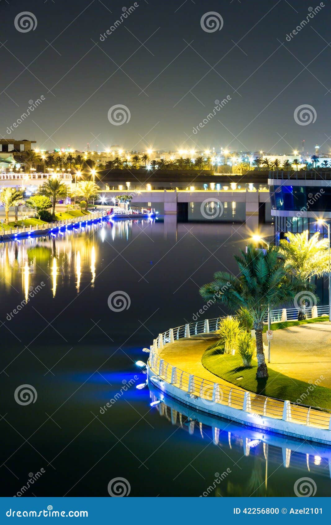 The Lagoon, Bahrain stock photo. Image of night, travel - 42256800