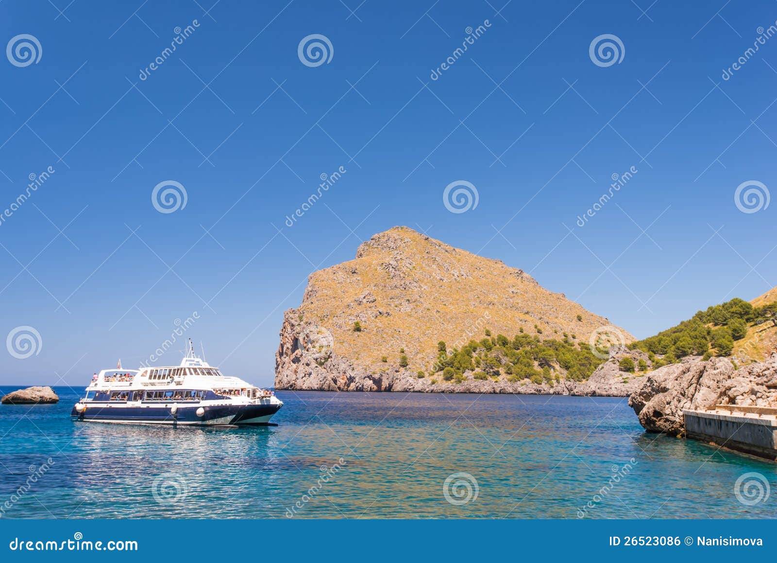 Lagoon at the Coast of Mallorca Balearic Islands Stock Photo - Image of ...