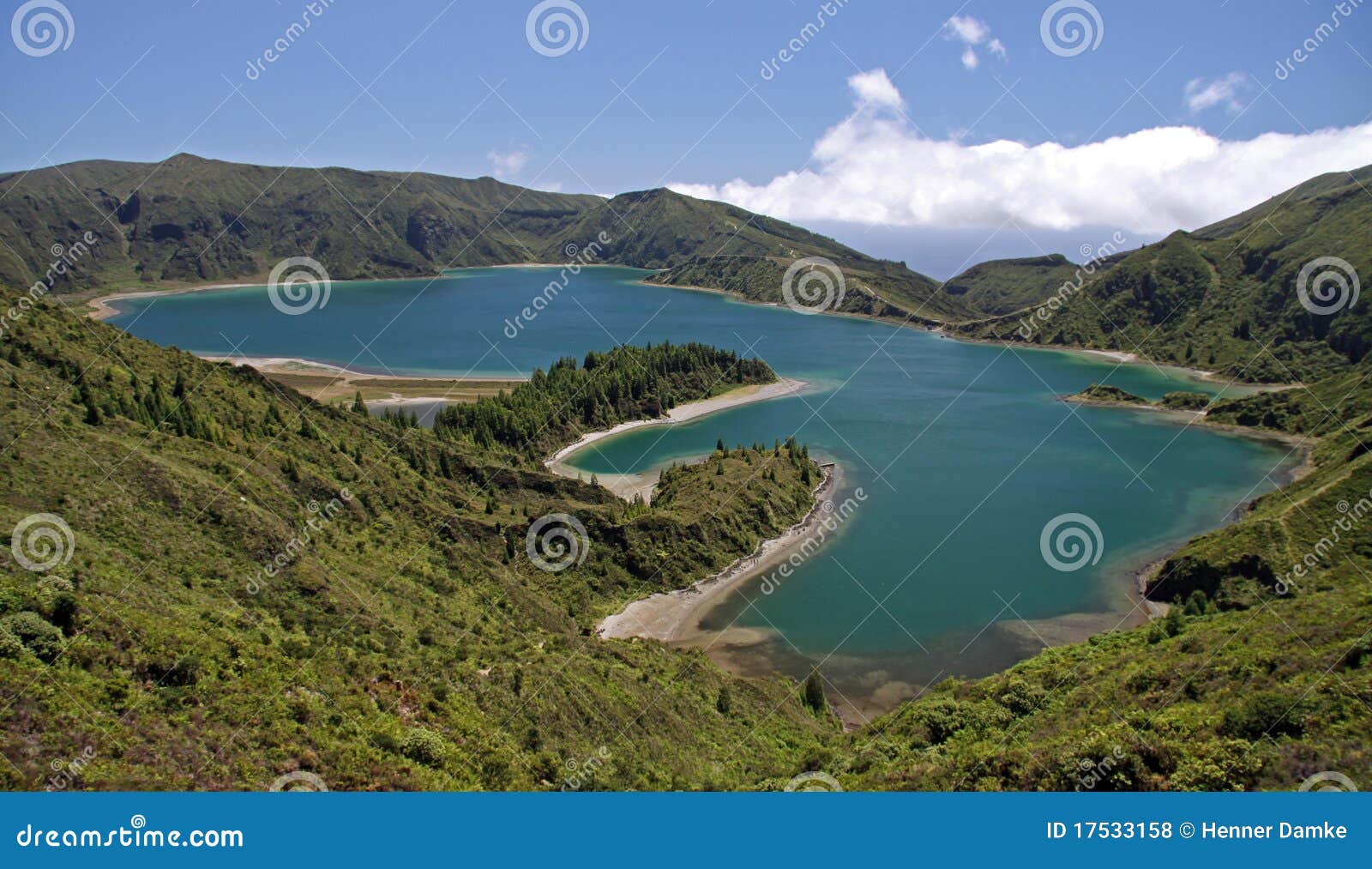 Lagoon of Fire (Azores) stock photo. Image of fogo, lagoon - 17533158